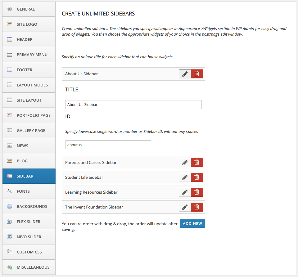 Invent WordPress Theme Documentation